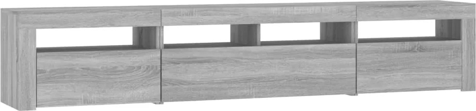 TV skříňka s LED osvětlením šedá sonoma 210 x 35 x 40 cm 3152736