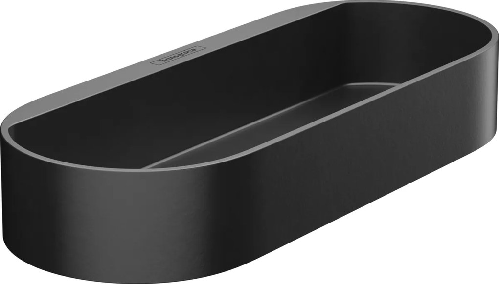 Hansgrohe WallStoris - Odkládací polička 250 x 39 x 100 mm, černá matná 27913670