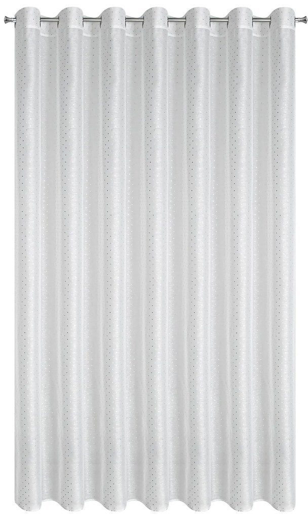 ZÁCLONA NA KROUŽCÍCH SIBEL 300X250 CM BÍLÁ