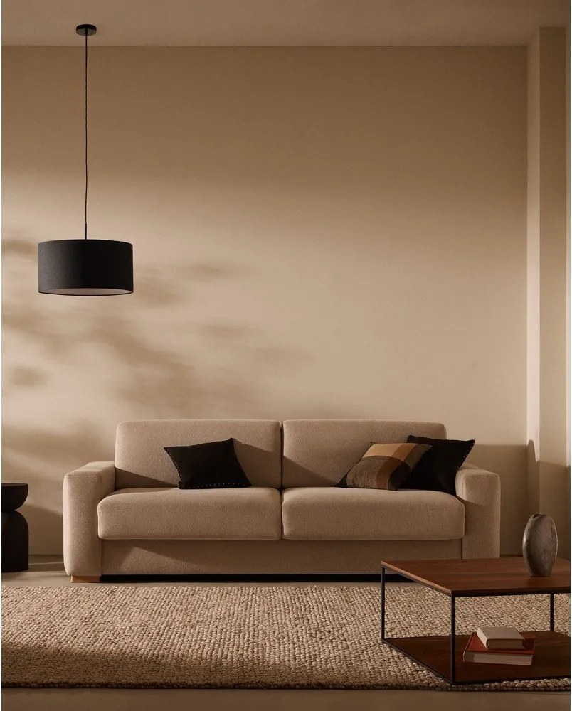 Béžová rozkládací pohovka 244 cm Anley – Kave Home