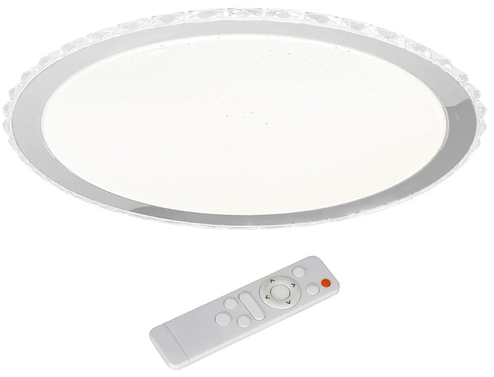 Stropní LED svítidlo Layla, 1x LED 50w, 3000-6000k, w/ch, s ovladačem