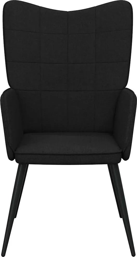 Relaxační křeslo černé textil 327947