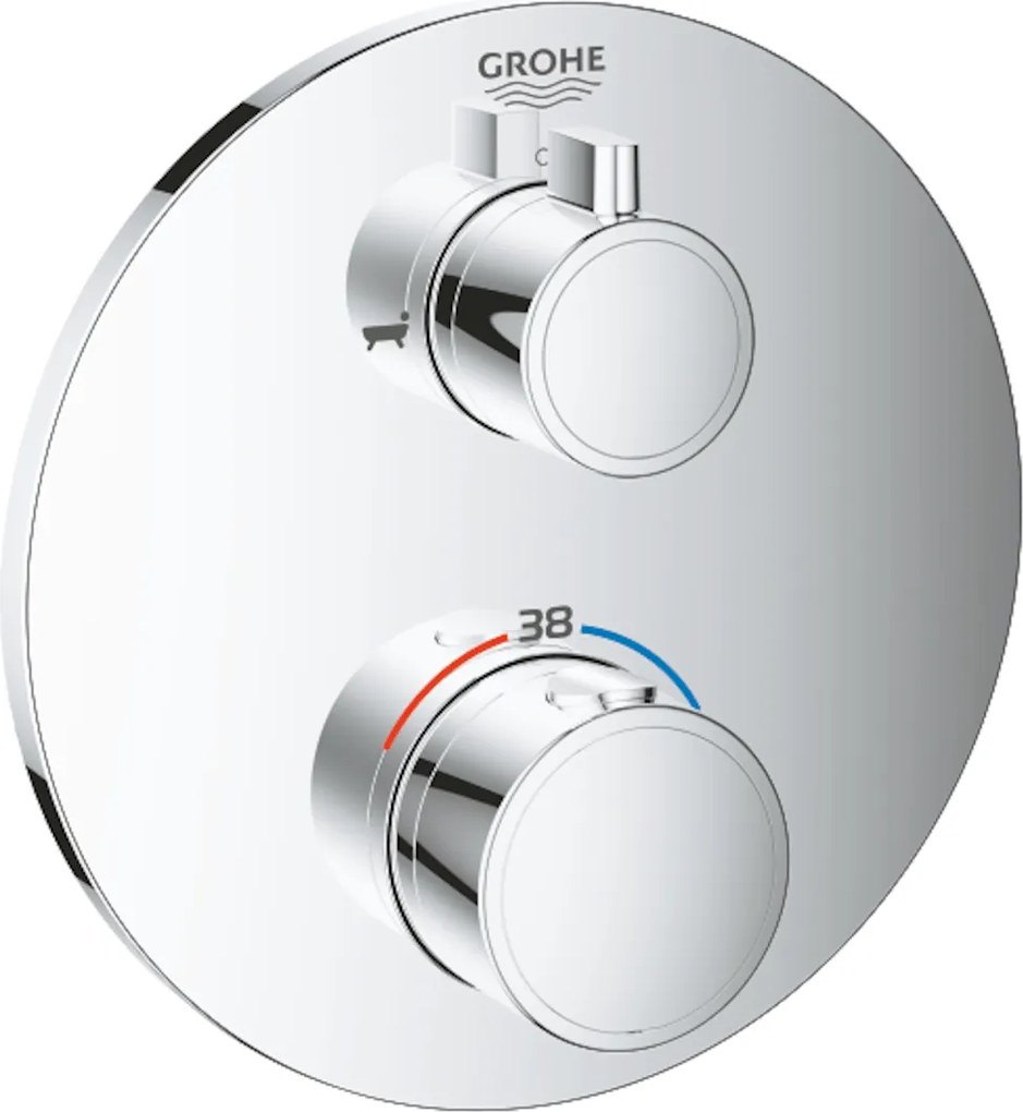 Grohe Grohtherm termostat bez podomítkového tělesa chrom 24077000 G24077000