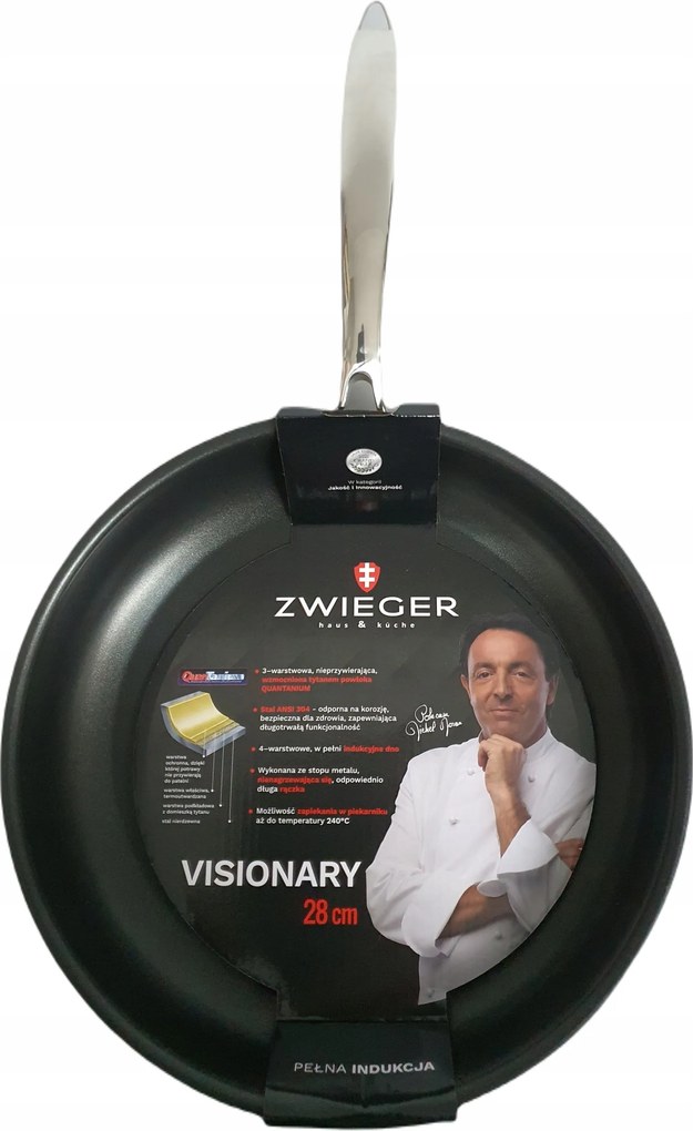 Pánev Zwieger Titanová 28 CM Indukce Inox Ocel