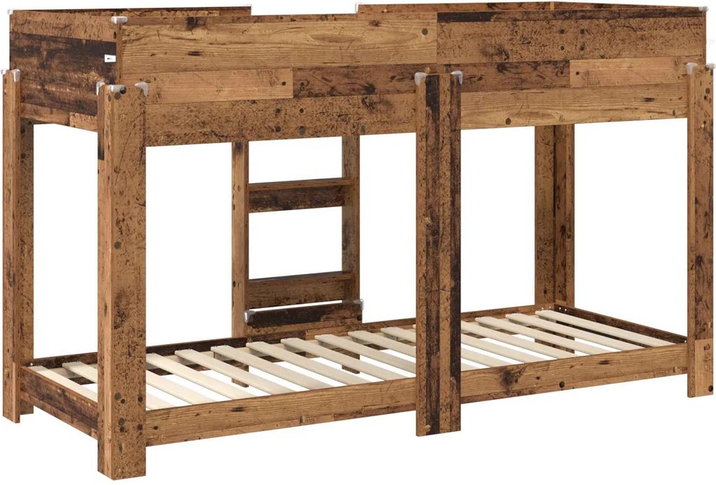 Patrová postel pro děti Staré dřevo 75 x 190 cm 3410545