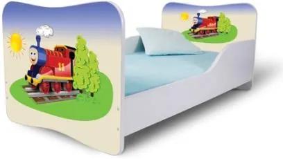 Dětská postel Vláček - butterfly - Rozměry postele délka 160 x šířka 80