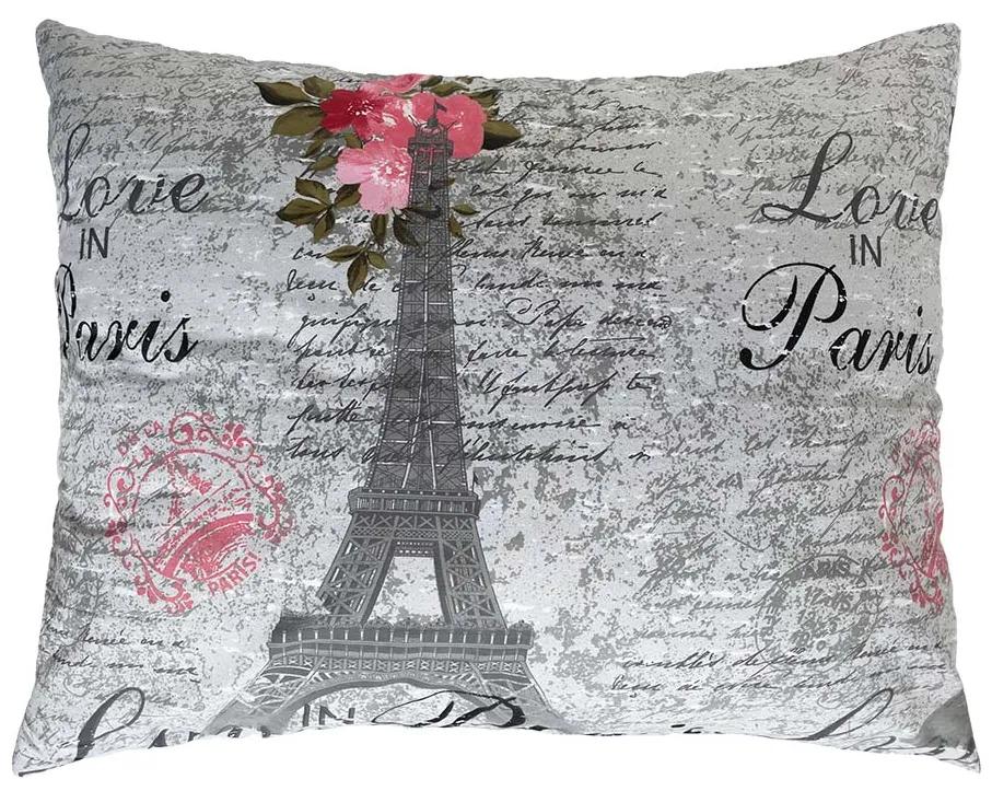 XPOSE® Flanelový povlak na polštář PARIS - růžový 70x90 cm