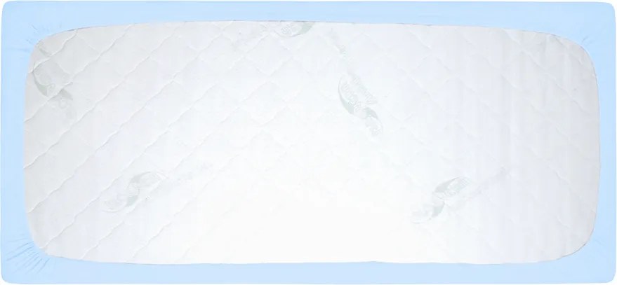 Jersey prostěradlo světle modré na výšku matrace do 30 cm Velikost: 140 x 200