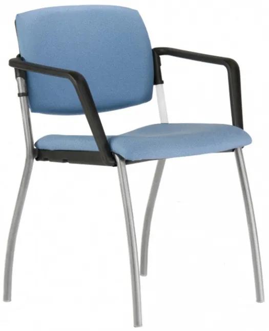 ANTARES 2090 G Alina - Jednací židle  - koženka sv.šedá
