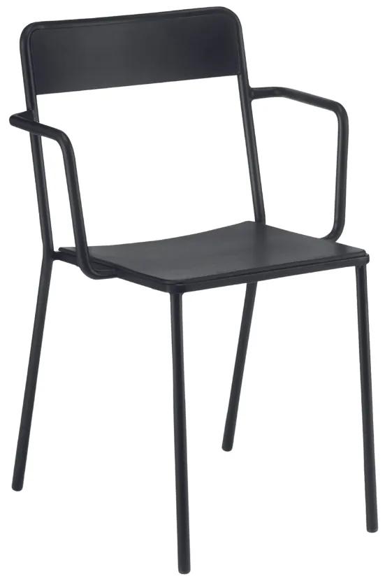 Černá kovová zahradní židle COLOS C 1.2/1