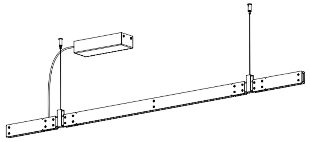 Karman designová závěsná svítidla Stant Konstrukce (délka 150 cm)