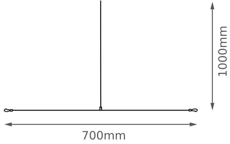 Závěs k LED panelu LEDVANCE Louver černý