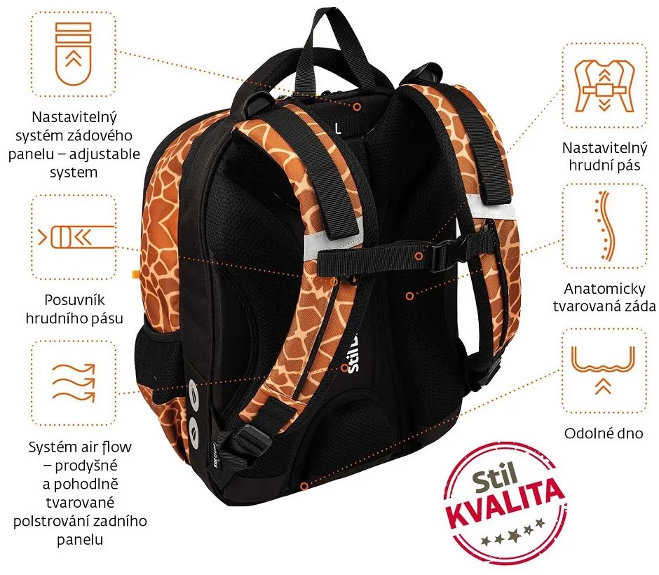 Stil - školní batoh Junior Giraffe