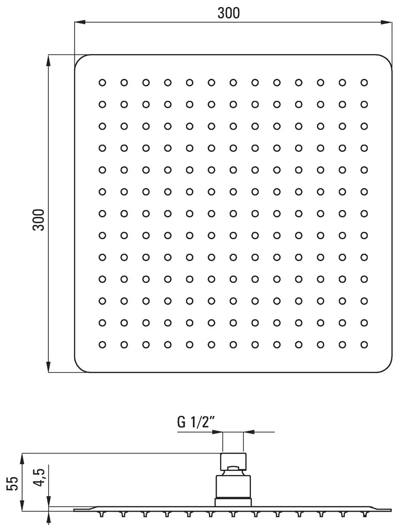 Deante Cascada Anemon Bis, podomítková sprchová sada, černá, NAC_N9MP