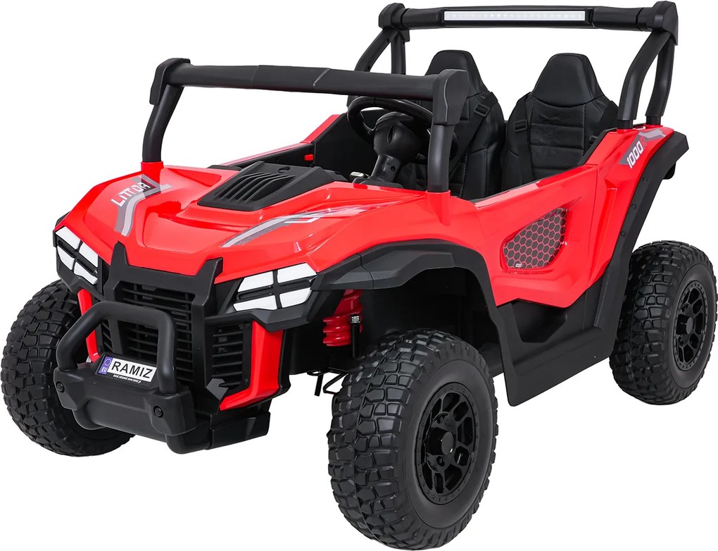 Ramiz Elektrická bugina Gravity pro děti červená + pohon 4x4 + dálkové ovládání