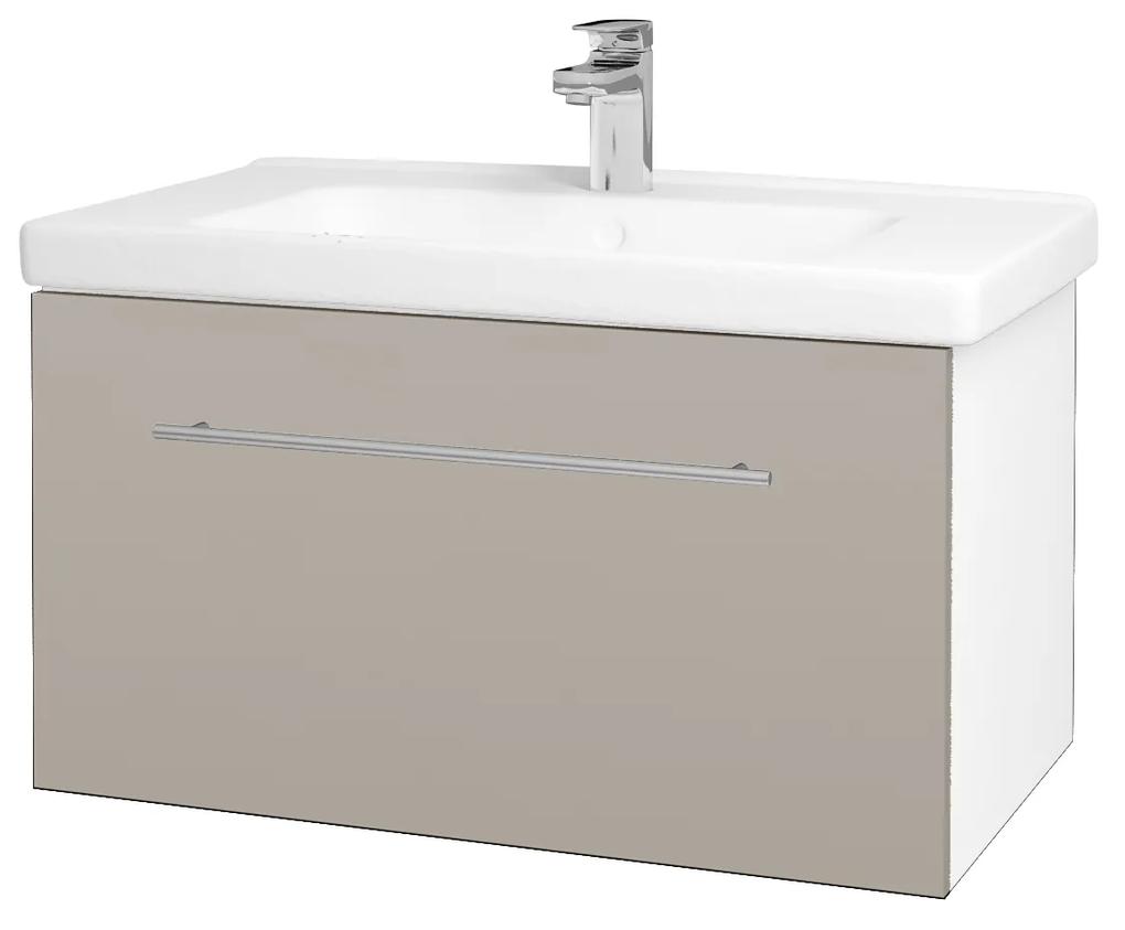 Dřevojas Koupelnová skříň BIG INN SZZ 80 Varianta: N01 Bílá lesk / Úchytka T04 / D15 Nebraska