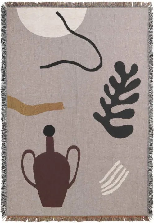 Ferm Living Deka Mirage Blanket, grey