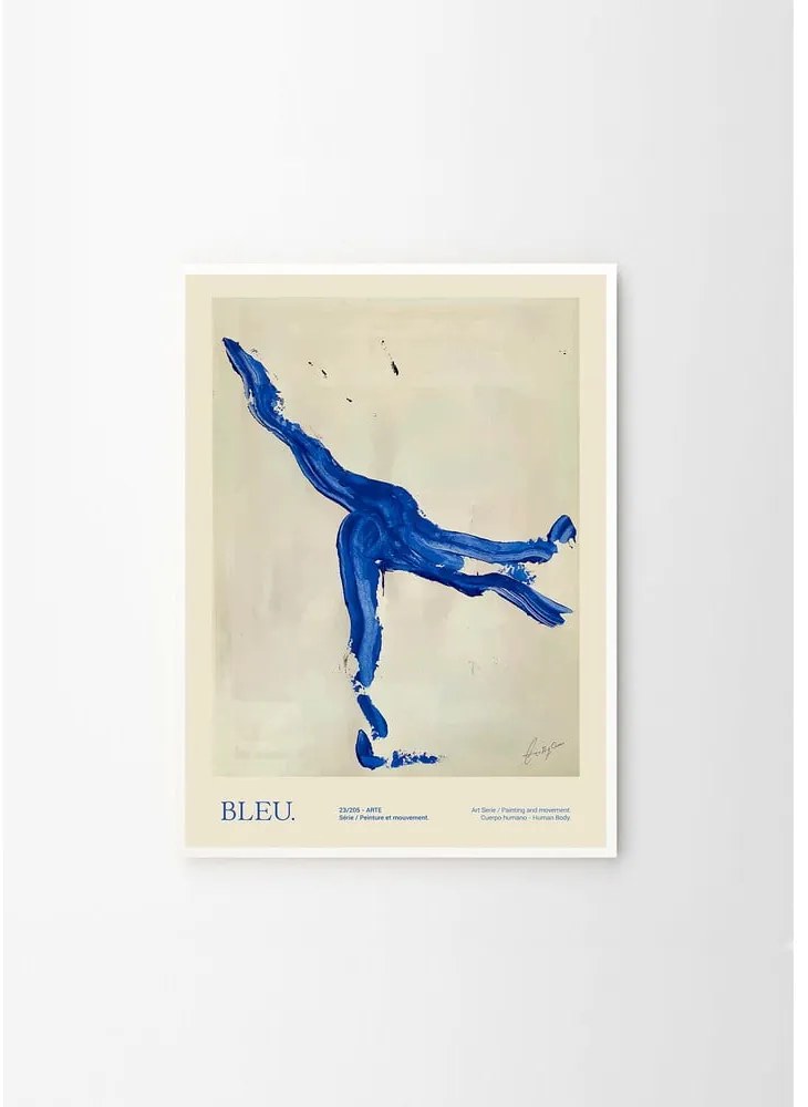 Plakát 50x70 cm Bleu – Lucrecia Rey Caro – The Poster Club