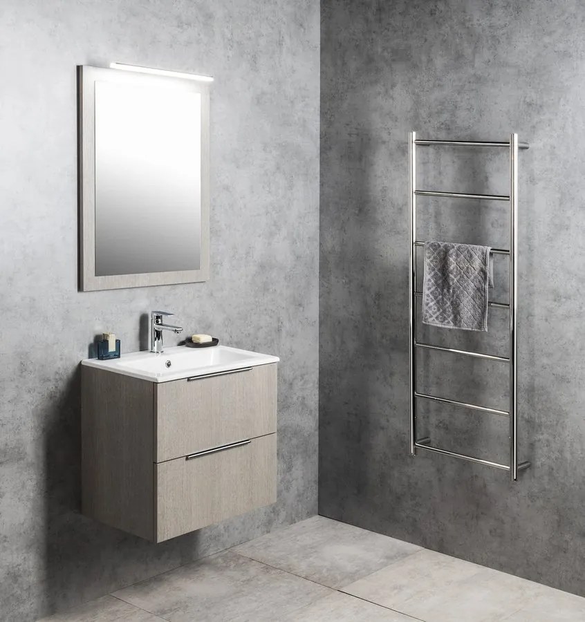 Sapho Sapho, CIRASA umyvadlová skříňka 59,3x64x46cm, dub stříbrný, CR601-1111