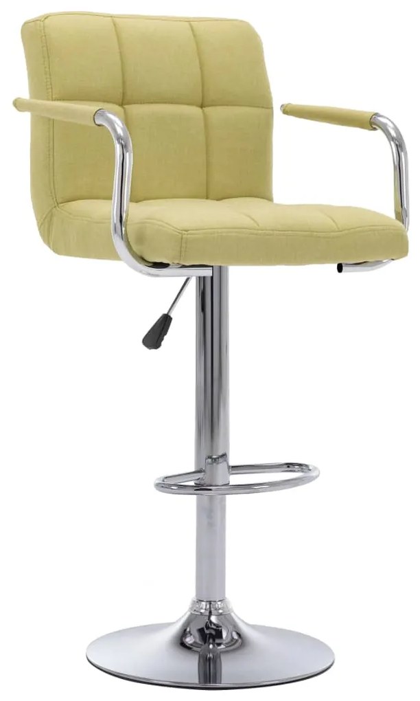 283414 vidaXL Barová židle zelená textil