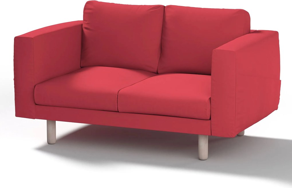 Potah na pohovku IKEA Norsborg 2-místná barva červená látka pletený vzor