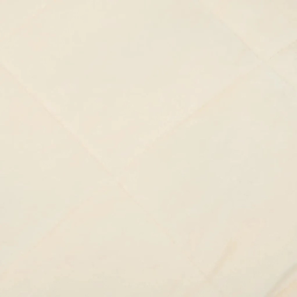 Zátěžová deka světle krémová 152 x 203 cm 11 kg textil 3154874