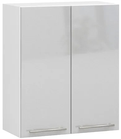 Kuchyňská skříňka OLIVIA W60 H720 - bílá/šedý lesk