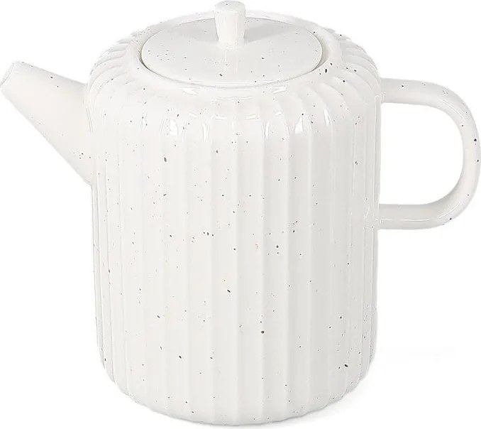 Bílá konvice na čaj z kostního porcelánu 540 ml Ora Gloss – Salt&amp;Pepper