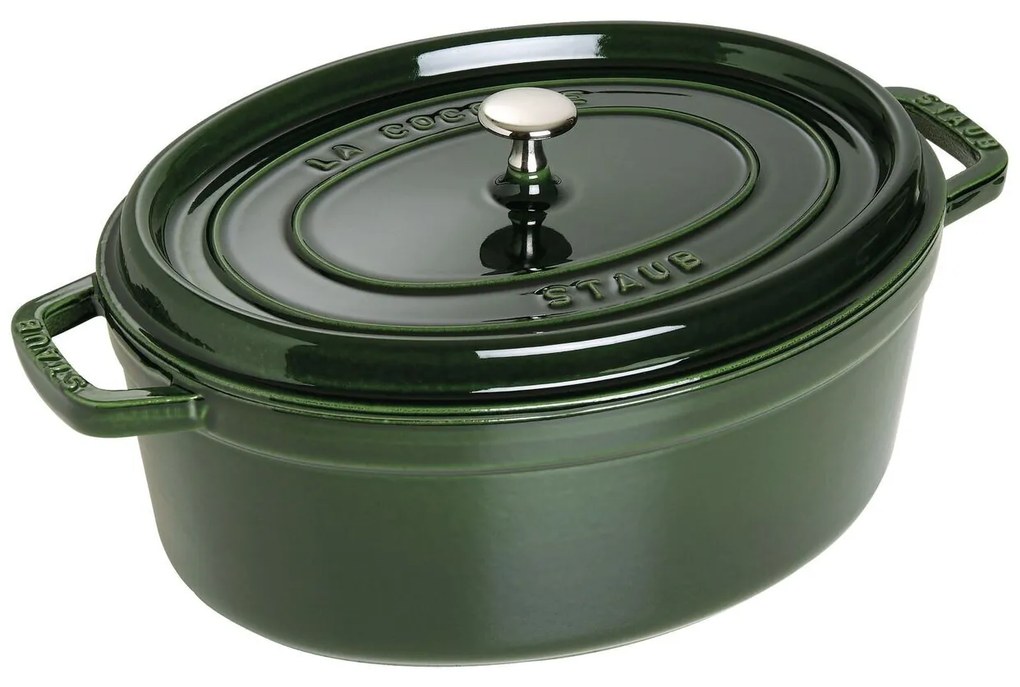 Staub Cocotte hrnec oválný 31 cm/5,5 l bazalková, 1103185