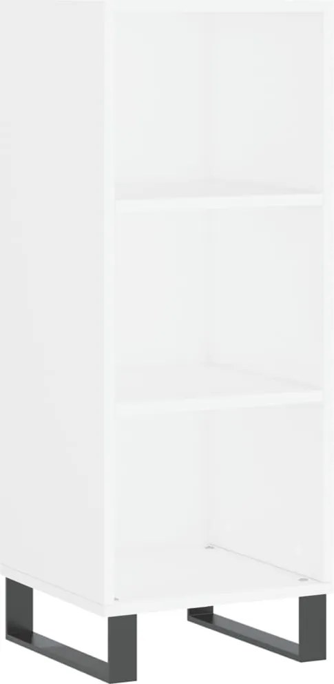 Skříň highboard bílá 34,5 x 34 x 180 cm kompozitní dřevo 3199001
