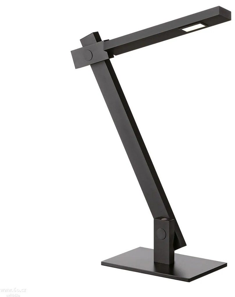 SLV Big White 146050 Mecanica, stolní lampa s 7,2W LED s teple bílou barvou světla, černá, výška: 51cm