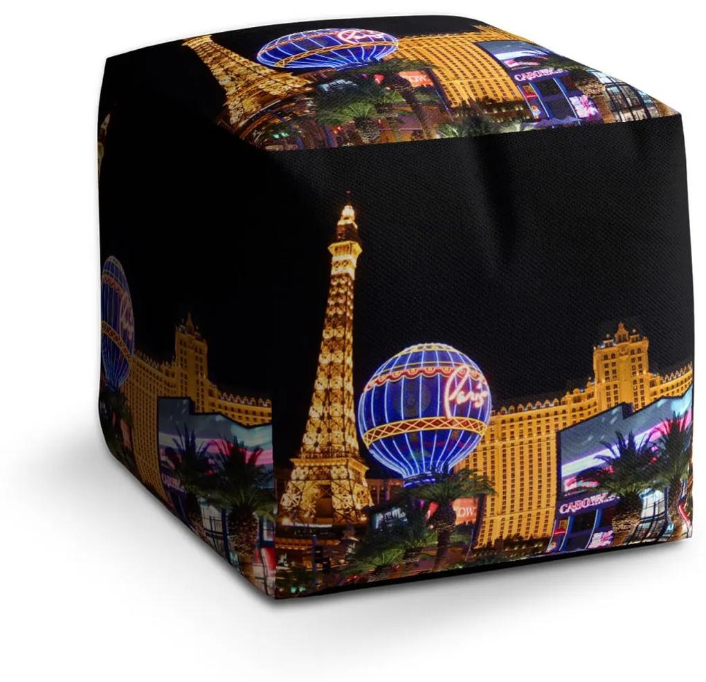 Sablio Taburet Cube Las Vegas 3: 40x40x40 cm