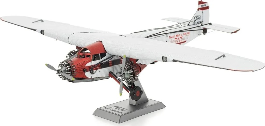 3d puzzle metal earth luxusní ocelová stavebnice ford trimotor