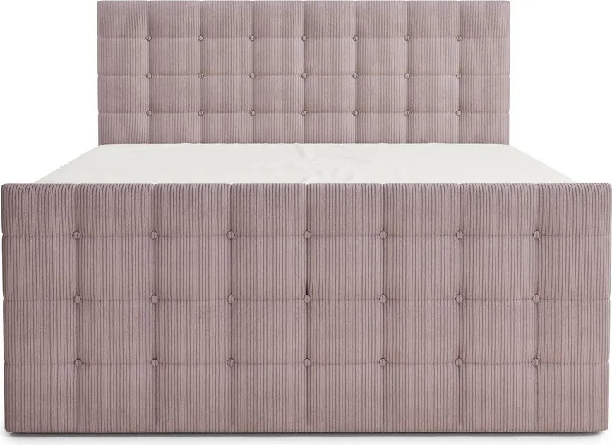 Fialová boxspring postel s úložným prostorem 180x200 cm Tasca – Maison de Rêve