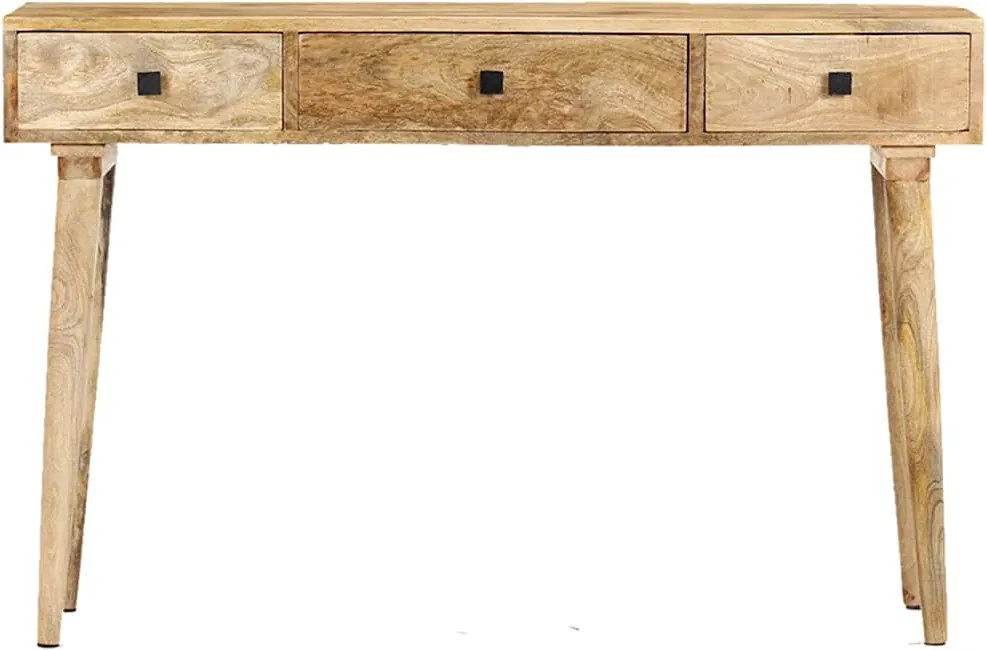 Konzolový stolek 115 x 35 x 76 cm masivní mangovníkové dřevo 320803