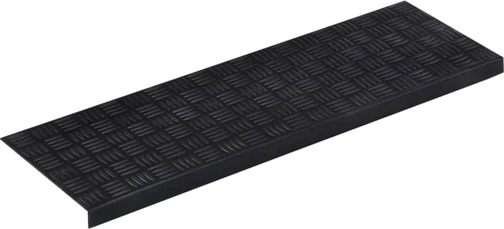 Nášlapy na schody 5 ks 25 x 75 cm guma 155634