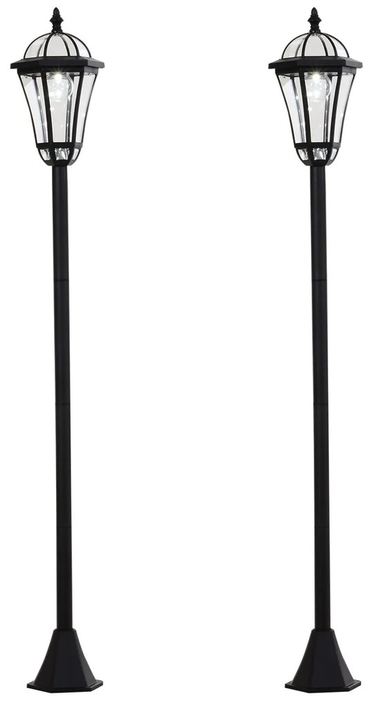 Solární zahradní LED lucerny 2 ks B30-005