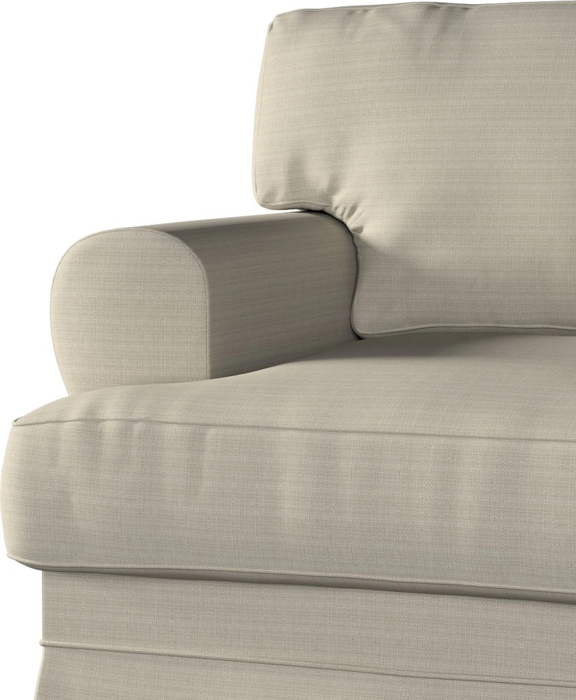 Potah na křeslo IKEA Ekeskog barva béžová látka pletený vzor