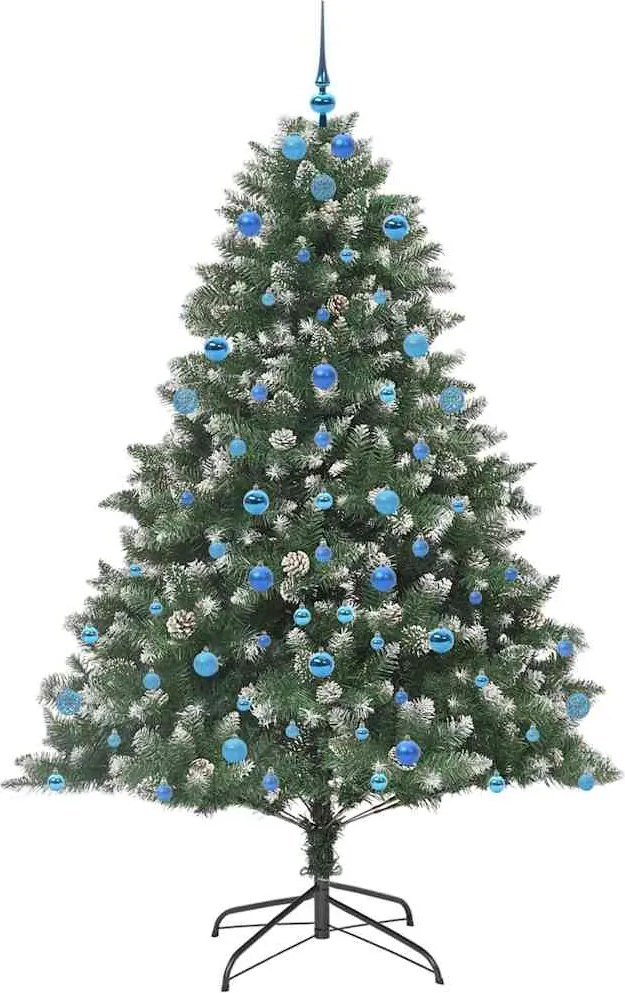 Umělý vánoční stromeček Zelená 210 cm PVC, plast a ocel 3395252
