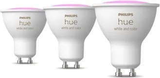 LED žárovka GU10 Philips Hue 3ks 4,2W (50W) White and Color Ambiance (2000-6500K/RGB) stmívatelná