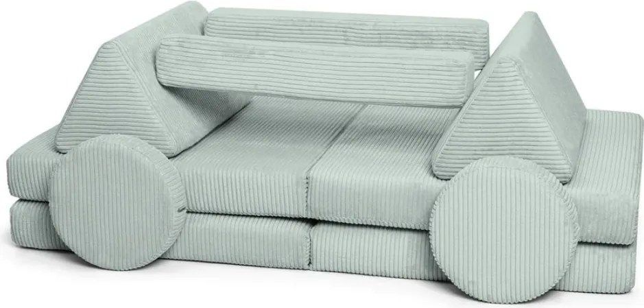 Velký multifunkční skládací bunkr z manšestru SOFA PURE Zvolte barvu: Šedá