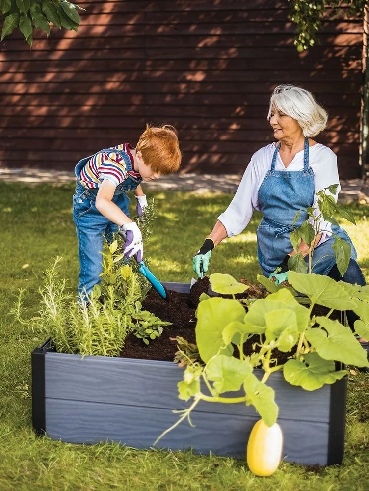 Vyvýšený záhon MAPLE šedá Keter