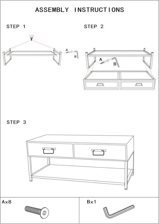 Designový TV stolek Rajaram 95 cm vícebarevný