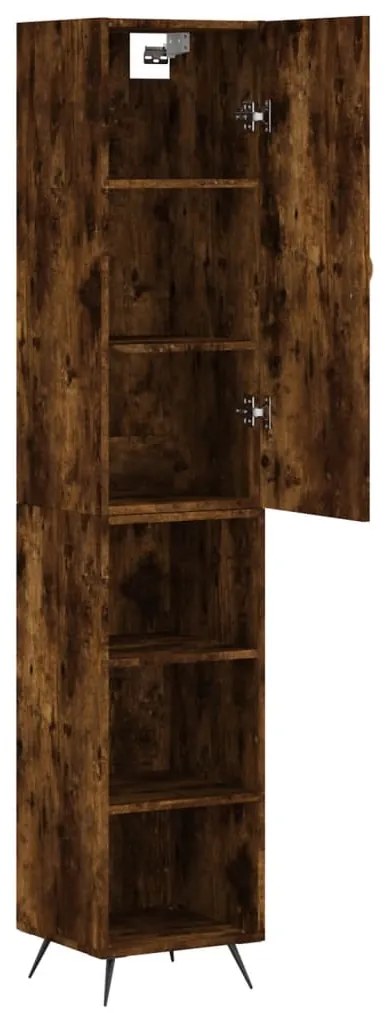 Skříň highboard kouřový dub 34,5 x 34 x 180 cm kompozitní dřevo