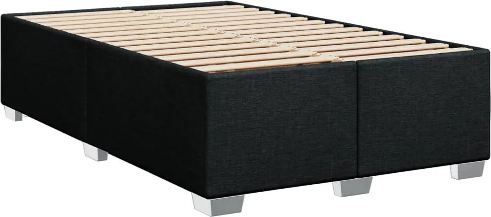 Rám postele bez matrace černý 120 x 200 cm textil 3284466