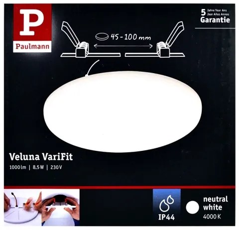 Paulmann 92391 - LED/8,5W IP44 Koupelnové podhledové svítidlo VARIFIT 230V