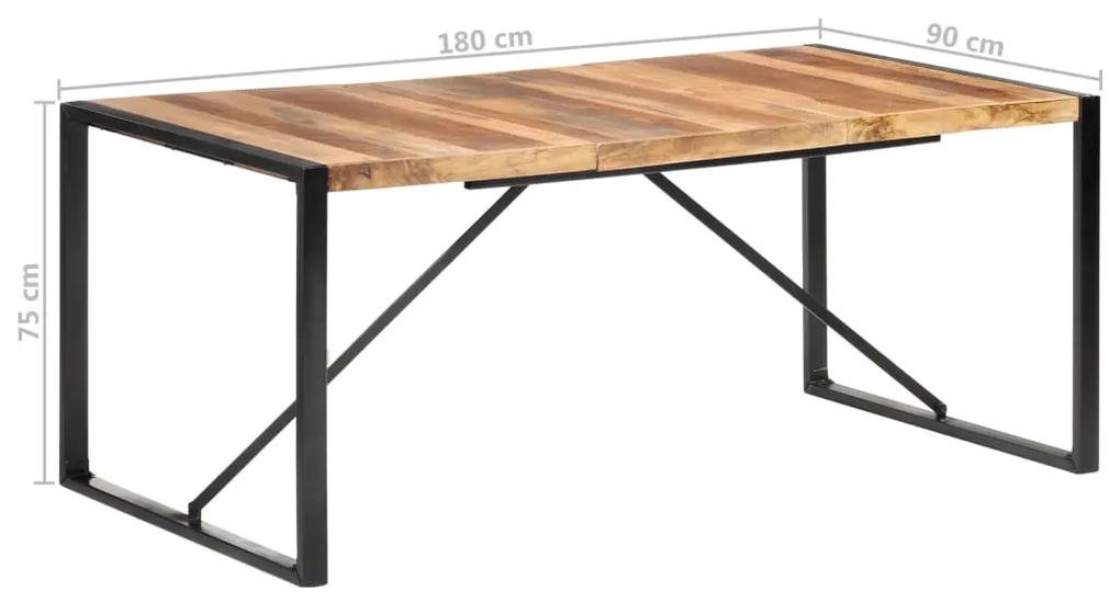 vidaXL Jídelní stůl 180 x 90 x 75 cm masivní dřevo sheeshamový povrch