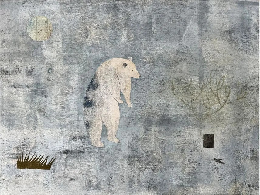 Andrea Tachezy | Medvěd Rám: Bez rámu, Velikost: 30 x 40 cm