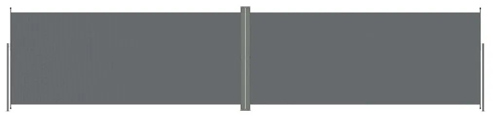 Zatahovací boční markýza antracitová 220 x 1 000 cm,  318050