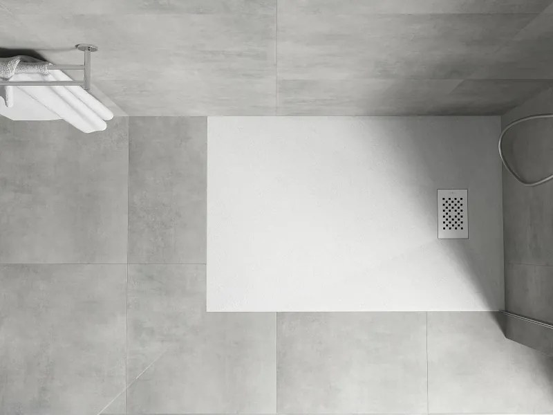 Mexen Hugo, obdélníková sprchová vanička SMC 120 x 90 cm, bílá, bílá krytka, 42109012-W
